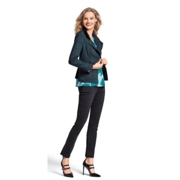 CAbi | Jackets & Coats | Cabi Tartan Plaid Moto Zip Up Jacket | Poshmark